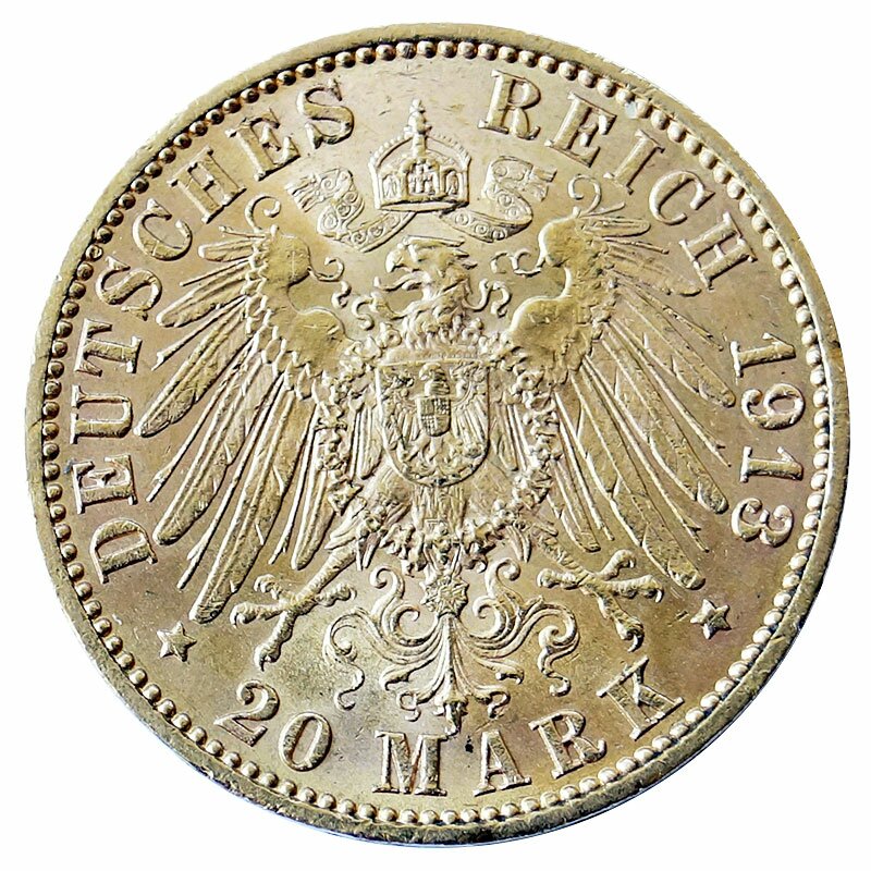 20 Mark Gold Hamburg div, 907,10